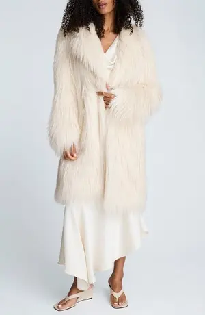 KENNETH COLE Faux Fur Coat