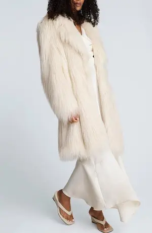 KENNETH COLE Faux Fur Coat