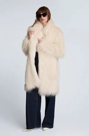KENNETH COLE Faux Fur Coat