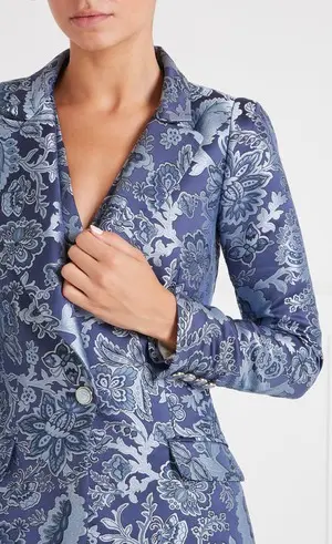 TEMPERLEY LONDON Francis Floral Jacquard Blazer
