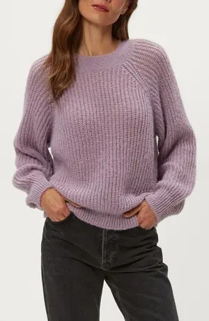 Michael Stars Indra Crewneck Sweater - Amethyst