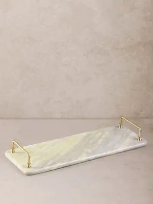GAURI KOHLI Osaka Onyx Tray - Green