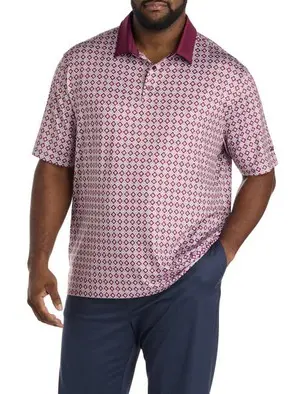 REEBOK Big & Tall Mosaic Tile Performance Polo Shirt