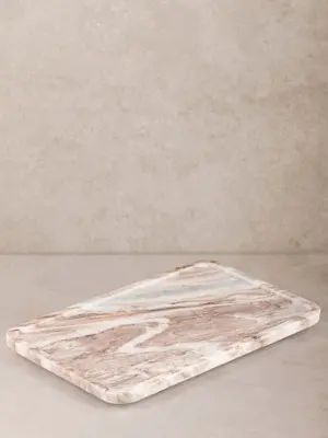 GAURI KOHLI Clover Marble Tray