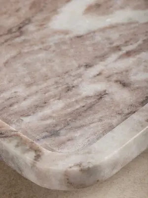 GAURI KOHLI Clover Marble Tray
