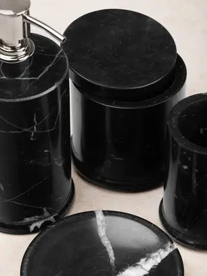 GAURI KOHLI Marquina Marble Bath Accessories