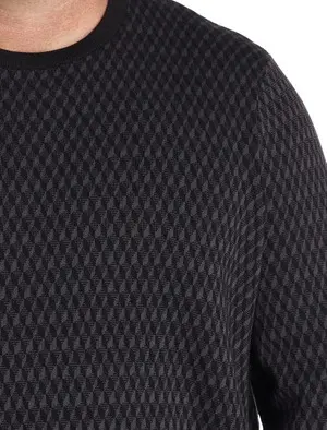 Perry Ellis Big & Tall Textured Crewneck Sweater