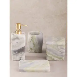 GAURI KOHLI Hanoi Onyx Bath Accessories - Green