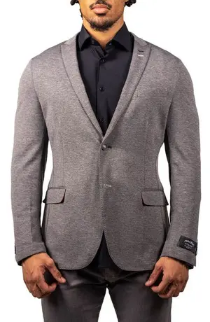 MACEOO Stretch Unconstructed Blazer - Grey