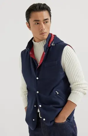 Brunello Cucinelli Cashmere Flannel Vest