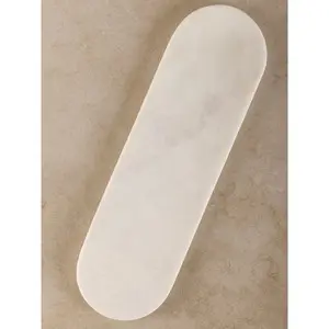 GAURI KOHLI Suzushi Marble Serving Platter - Ivory White