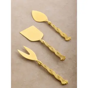 GAURI KOHLI Santiago Cheese Knives - Gold