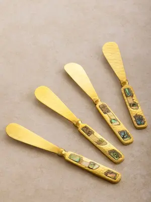GAURI KOHLI Sisley Butter Knives - Gold