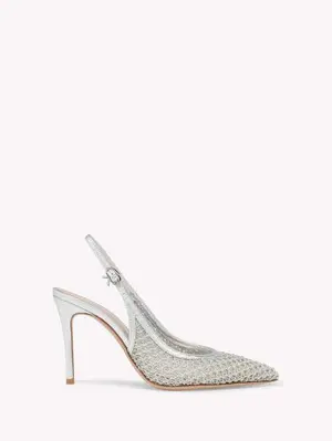 GIANVITO ROSSI Nikki Pointed Toe Slingback Pumps