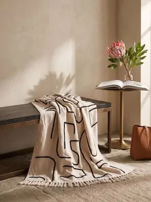 GAURI KOHLI Slovenia Throw Blanket 50"x60 - Multicolored