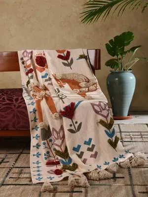GAURI KOHLI Kyoto Throw Blanket 50"x60