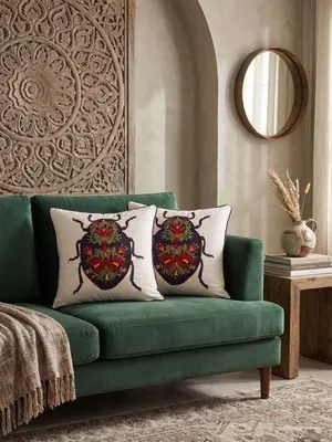 GAURI KOHLI Udaipur Throw Pillow Cover
