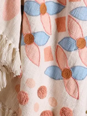 GAURI KOHLI Joel Throw Blanket 50"x60
