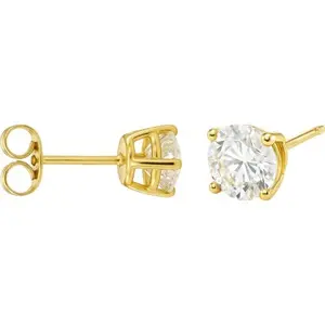 DONATELLO GIAN 14k Yellow Cubic Zirconia Stud Earrings - Gold