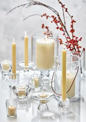 TAG Geo Glass Reversible Tealight Taper Candle Holder