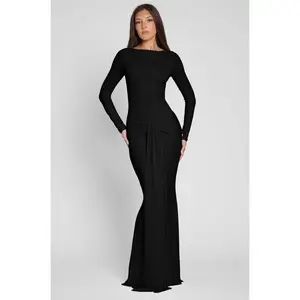 LEAU Knot Maxi Dress - Black