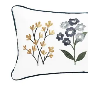 CAROL & FRANK Retro Botanical Throw Pillow