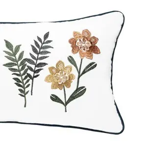 CAROL & FRANK Retro Botanical Throw Pillow