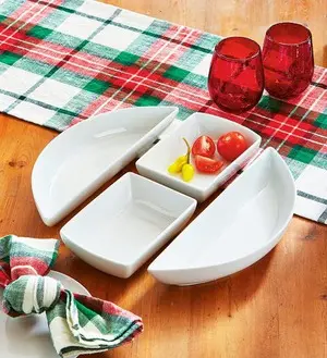 TAG Ware Modular 4 Piece Porcelain Dinnerware Set