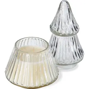TAG Chelsea Tree Candle Cypress Hinoki Small Sculpted Christmas - Clear
