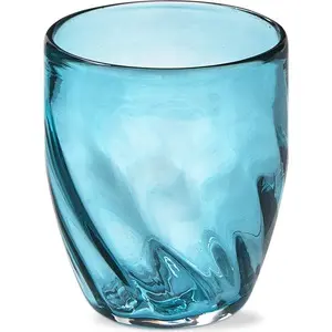 TAG Optic Everything Glass Solid Aqua Dishwasher Safe Beverage - Blue