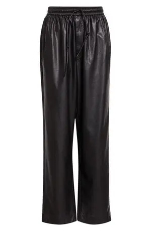 Isabel Marant Étoile Nereane Faux Leather Drawstring Pants