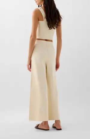 SCALPERS Embsun Knit Wide Leg Trousers