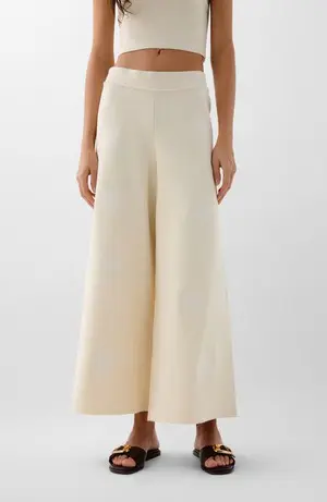 SCALPERS Embsun Knit Wide Leg Trousers
