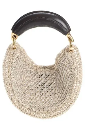 Chloé Raffia Hobo Bag - Silver