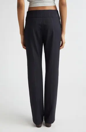 Paloma Wool Saba Pinstripe Low Waist Straight Leg Pants