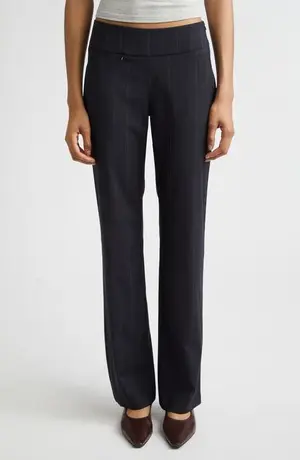 Paloma Wool Saba Pinstripe Low Waist Straight Leg Pants