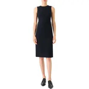 Akris Sleeveless Virgin Wool Sheath Dress