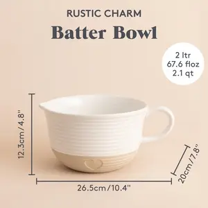 MASON CASH Rustic Charm 9.75 Batter Bowl
