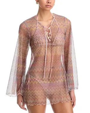 PQ SWIM Noah Tunic Swim Cover-up - Dazzle