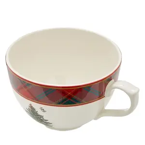 SPODE Christmas Tree Tartan Jumbo Cup