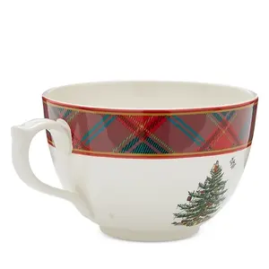 SPODE Christmas Tree Tartan Jumbo Cup