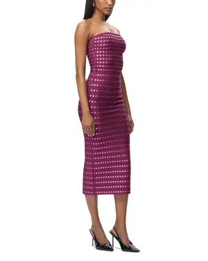 Herve Leger Eira Midi Dress - Thistle