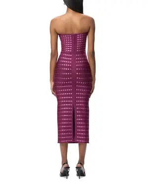 Herve Leger Eira Midi Dress - Thistle