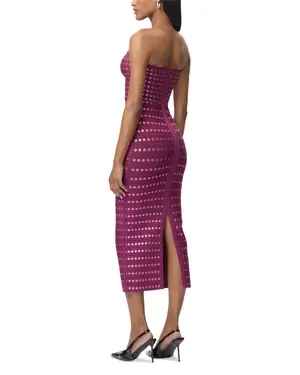 Herve Leger Eira Midi Dress - Thistle