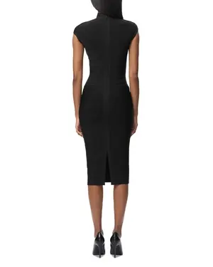 Herve Leger Davina Midi Bandage Dress - Black