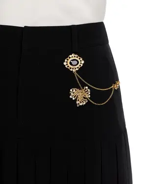 Cinq À Sept Brooches Mini Skirt