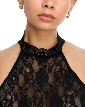 Steve Madden Judy Lace Halter Top