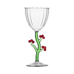 ICHENDORF MILANO Holly Berries Stemmed Glass - Multi