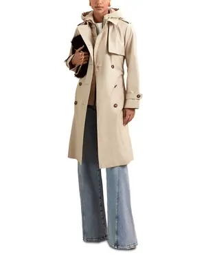 REISS Petites Zip Out Mac Trench Coat