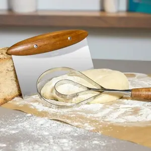 NAMBE Breaking Bread Bench Scraper & Whisk, Set Of Two